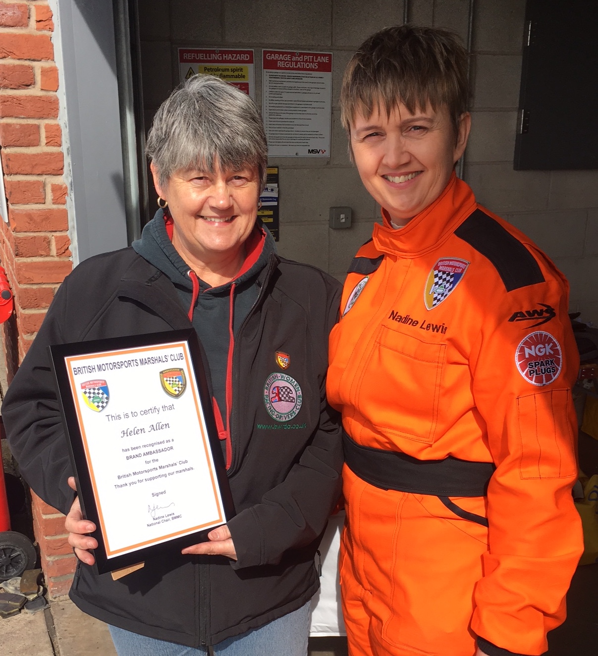 Club Ambassador Helen Allen – BMMC